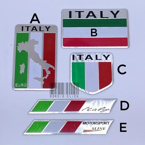 Jual Emblem Italy Sticker Vespa Bendera Italia Ducati Racing Turbo - C ...