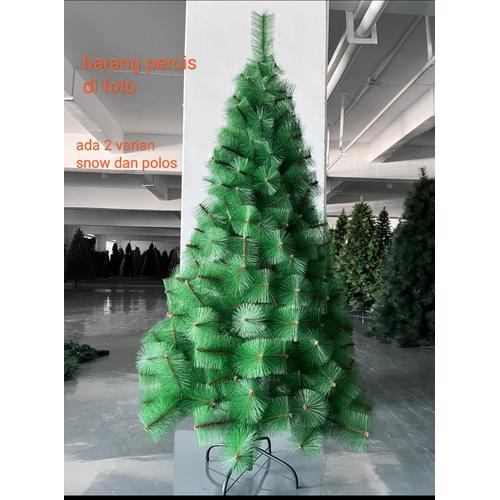 Jual pohon natal 60 90 150 210 cm pinus jarum lebar grade A - 60 cm ...