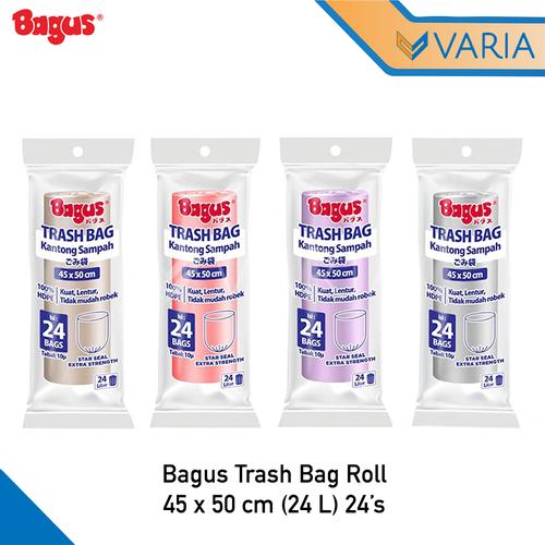 Jual Bagus Trash Bag Roll 45 x 50 cm 24 L 24'S Kantong Sampah - Red ...