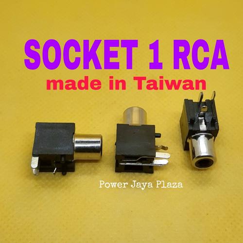 Jual Socket soket terminal 1 RCA single PCB made in Taiwan High Quality ...