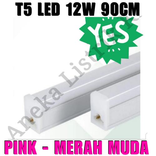 Jual LAMPU TL NEON T5 LED 12W 90CM 12 WATT PINK PURPLE NATURAL WHITE 4000K - PINK MERAH MUDA ...