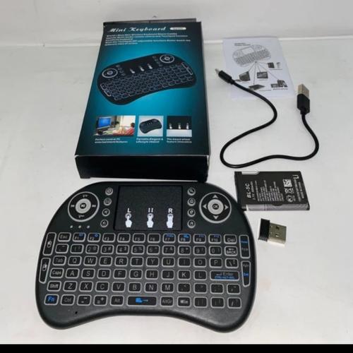 Jual Mini Wireless Keyboard Backlit Touchpad Mouse Lithium Rechargeable ...