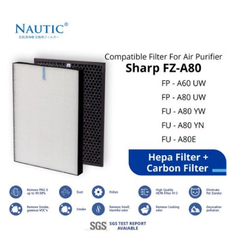 Promo hepa filter sharp fu a80y w n / FU-A80Y / FU-A80 / FZ-A80SFE ...