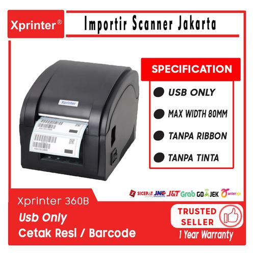 Jual Printer Thermal Label Stiker Barcode XPRINTER XP360B - XP-360B USB ...