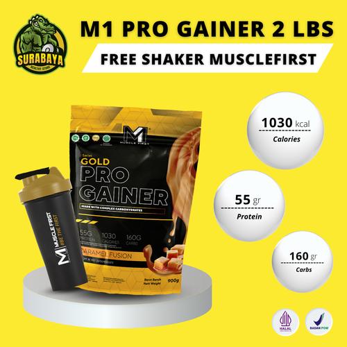 Jual MUSCLE FIRST M1 PRO GAINER 2 LBS BPOM & HALAL SUSU FITNES PROTEIN ...