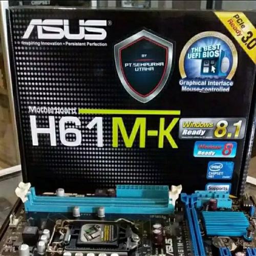 Jual MOTHERBOARD ASUS H61M-K MAINBOARD H61 ASUS NEW GARANSI - Jakarta ...