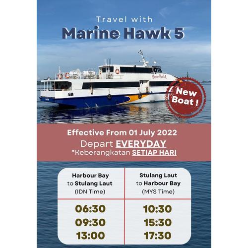 Jual Tiket Ferry Marine Hawk 5 HARBOUR BAY BATAM - JOHOR BAHRU MALAYSIA ...
