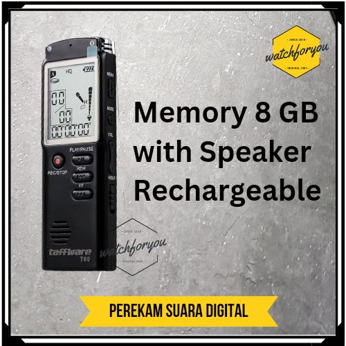 Promo Perekam Suara Digital Voice Recorder 8GB With Speaker Sound ...