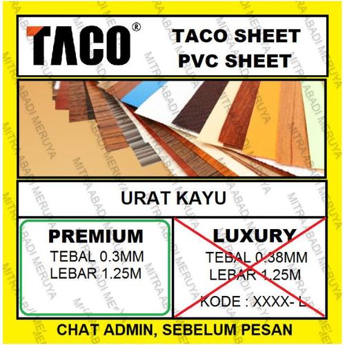 Jual Taco Sheet Wood Grain Premium PVC Sheet Deco Sheet - Kota ...