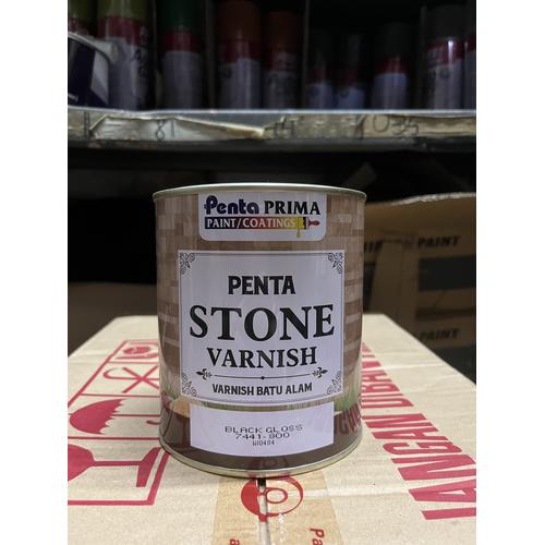 Jual Cat Batu Alam Penta Stone Varnish Black Gloss 1L - Jakarta Timur ...