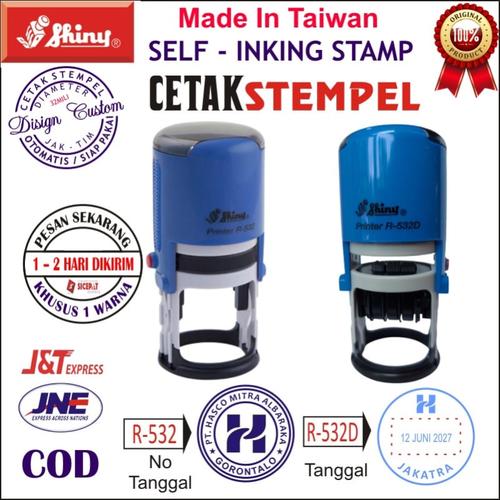 Jual STEMPEL PRINTER SHINY R532|R532D OTOMATIS WARNA TANGGAL CUSTOM ...