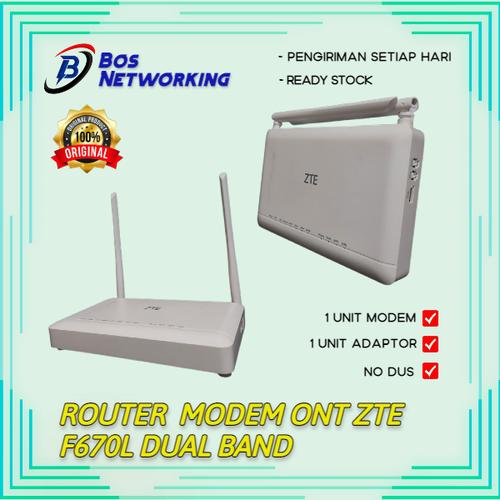 Jual Router Modem ONT Zte F670L Support dual Band 5G GPON EPON - Kab ...