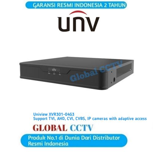 Jual DVR 4 CHANNEL UNIVIEW XVR301-04G3 NVR UNV SUPPORT 5IN1 - XVR ONLY ...