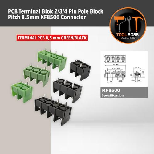 Jual PCB TERMINAL BLOK 2/3/4 PIN POLE BLOCK PITCH 8,5MM KF8500 ...