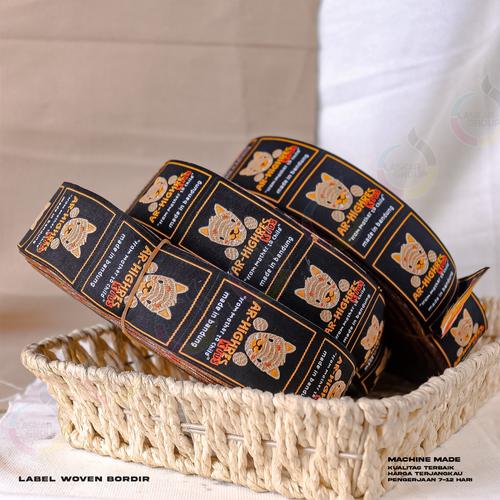 Jual 2x5cm label woven bordir label baju label hijab label tas - 12000 ...