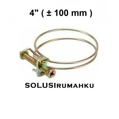 Jual Klem Selang Kawat 4" 100mm Clamp Selang Jepitan Selang Ikat Selang ...
