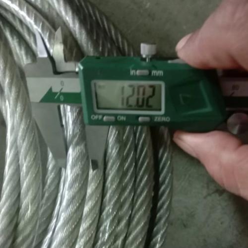 Jual Wire Rope PVC/Kawat Seling/Sling PVC Dia 10x12mm Galvanized PVC ...