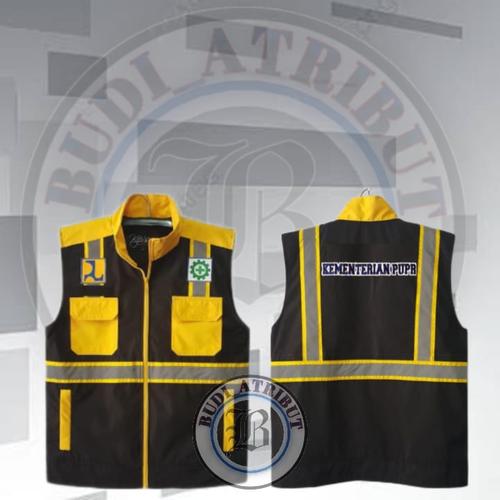 Jual rompi pupr rompi lapangan rompi peroyek rompi kerja - kuning biru ...