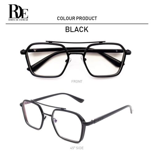 Jual Frame Kacamata Fashion Pria Vintage Retro Aviator Kotak - Frame ...