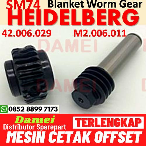 Jual Worm Gear SM74 Heidelberg Spare Part Mesin Percetakan Offset ...