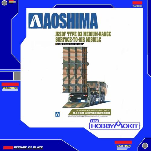 Jual AOSHIMA 1/72 JGSDF Type 03 Medium-Range Surface-to-Air Missile (20 ...