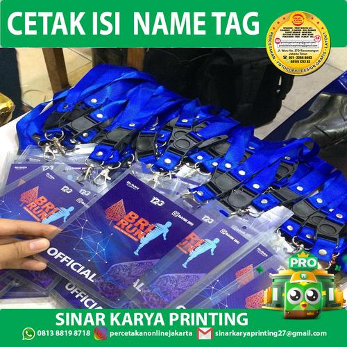 Jual SET NAME TAG PANITIA | PESERTA PLASTIK+ TALI+ ISI B1, B2, B3, B4 ...