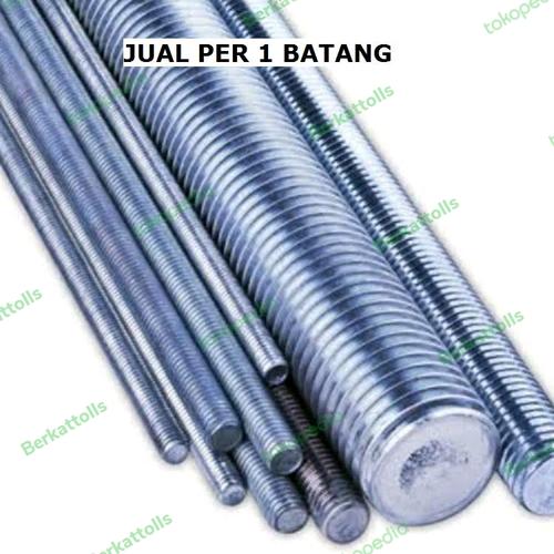 Jual As drat galvanis m16 stud bolt 16mm baut panjang 1 meter - Jakarta ...