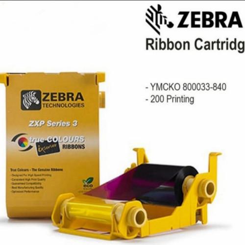 Jual RIBBON TINTA WARNA COLOR PRINTER ZEBRA ZXP3 - ZXP 3 - YMCKO 200 ...
