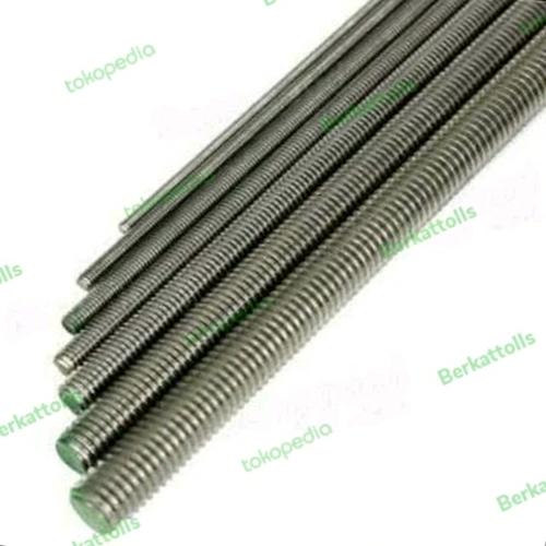 Jual As drat m12 stainless steel 304 Long drat panjang 1 meter ...
