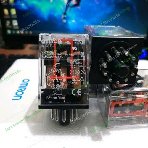 Jual RELAY OMRON MK3P-1 MK3P-I 220V 11 PIN / 11 KAKI + SOCKET - Kota ...
