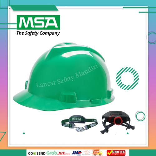 Jual Helm Safety MSA Full Set / Helm Kerja Proyek Warna Hijau - SNI ...