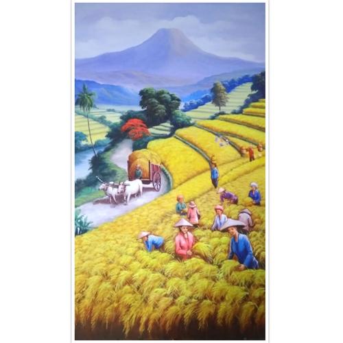 Jual Lukisan Feng Shui Panen Raya 60 x 100 cm - A - Kab. Banyumas ...