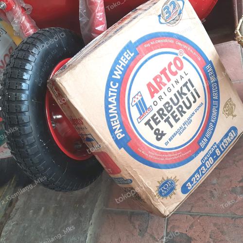 Jual Ban Gerobak Sorong Artco Set (pelek+ban dalam+ban luar) siap pakai ...