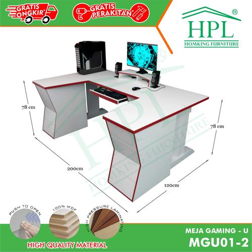 Promo Meja Gaming Meja Kerja Meja Belajar Meja Komputer HPL - MGI01-1 ...