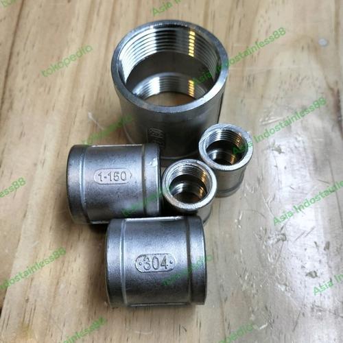 Jual Socket Stainless SS304 1/2" inch / Sock Drat dalam 0,5" inch SS ...