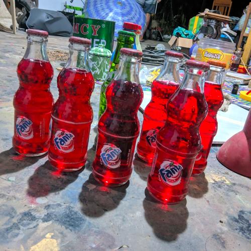 Jual fanta botol kaca beling jadul lawas vintage ukuran mini kecil ...