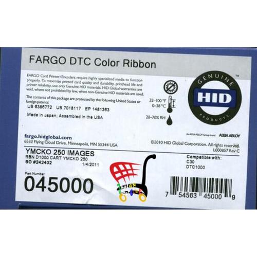 Jual Ribbon Ymcko Printer Fargo DTC1000 PN 45000 045000 RIBBON WARNA ...