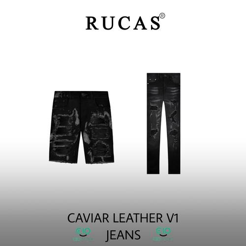 Jual RUCAS S8 BLACK CAVIAR LEATHER BIKER LONG/SHORT - LONG, 29 - Kab ...