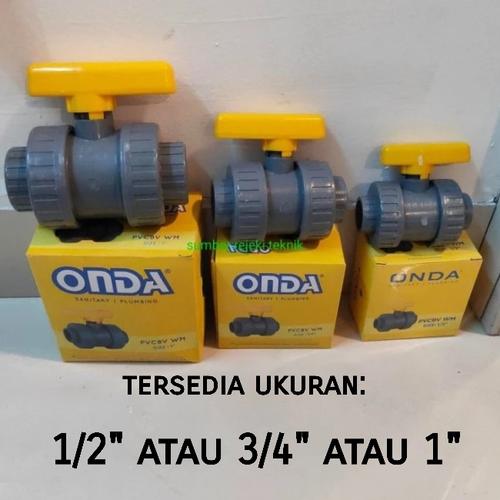 Jual Ballvalve watermur 1/2" 3/4" 1" inch Onda stop kran watermor PVCBV - 1/2" - Kota Surabaya ...
