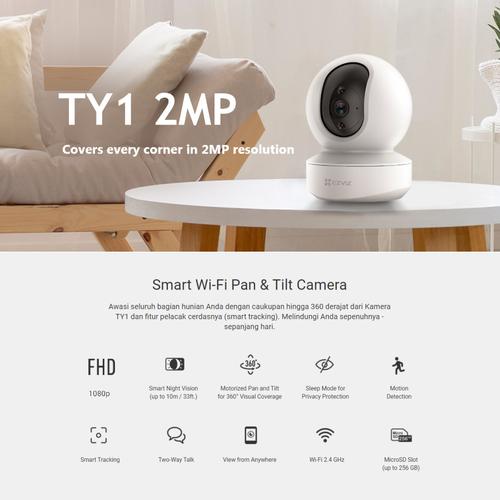 Jual EZVIZ TY1 2MP Smart IP Camera Indoor CCTV Camera Wifi FHD 1080 NOT ...