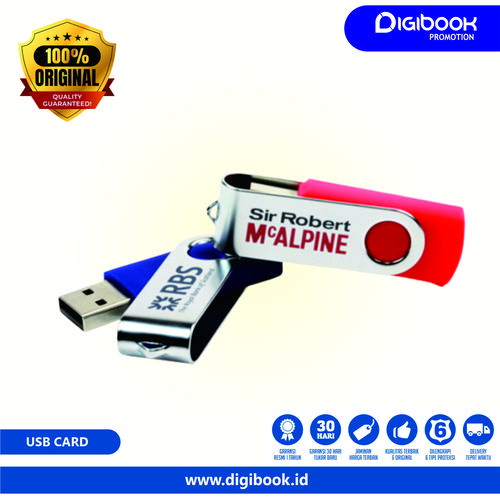Jual Usb Flash Disk Normal Swivel Custom Logo Untuk Souvenir Perusahaan ...