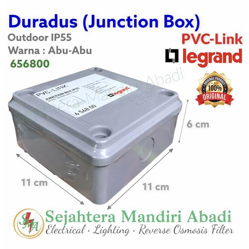 Jual Duradus Legrand 110x110x60 Abu-Abu PVC Link Junction Box Outdoor ...