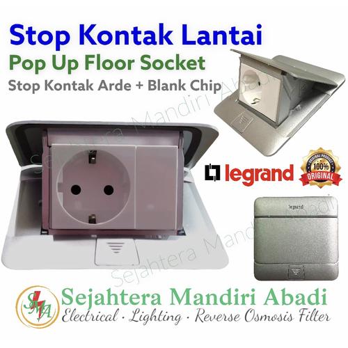 Jual Stop Kontak Lantai Legrand Pop Up Floor Socket Arde + Blank 054010 ...