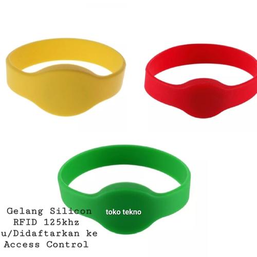 Jual Gelang Rfid 125khz Silicon | Silicone Wristband 125 khz Tk4100 ...