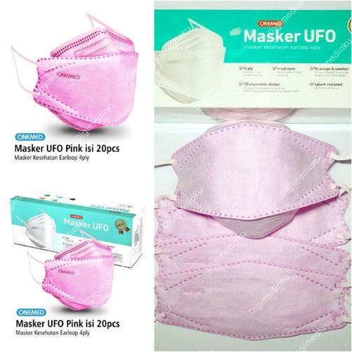 Jual Masker KF94 Onemed Masker Medis UFO Pink Masker Medis UFO Onemed ...