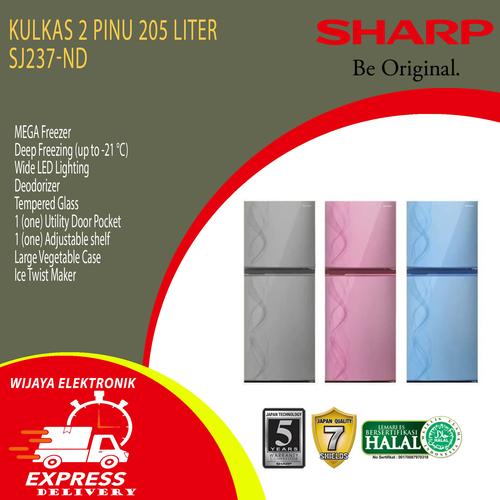 Promo KULKAS SHARP SJ 237 AS LEMARI ES KULKAS 2 PINTU 187 LITER NEW ...
