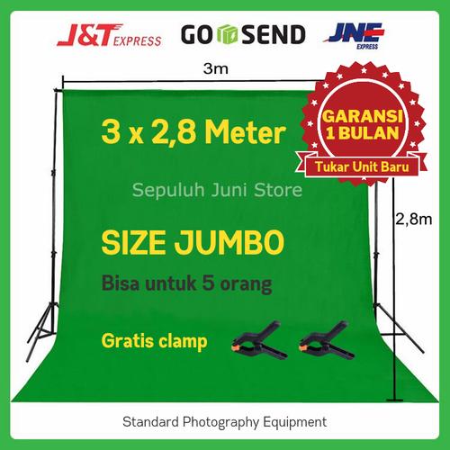 Promo Backdrop Foto Hijau Polos 3x2,7 Meter (Green Screen) - Kota ...