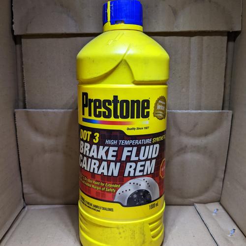 Jual minyak rem prestone dot3 besar netral putih 1 liter clear brake ...