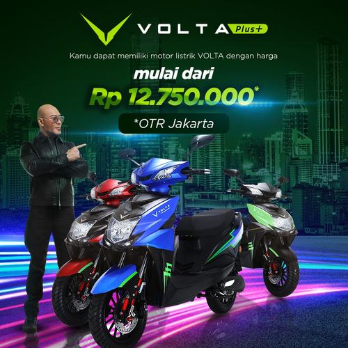 Jual Sepeda Motor Listrik Volta Plus Ban Tubeless OTR On The Road ...