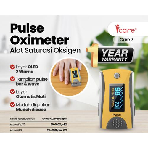 Jual FINGER PULSE OXYMETER ICARE I-CARE 7 GEA OXIMETER SATURASI OKSIGEN ...